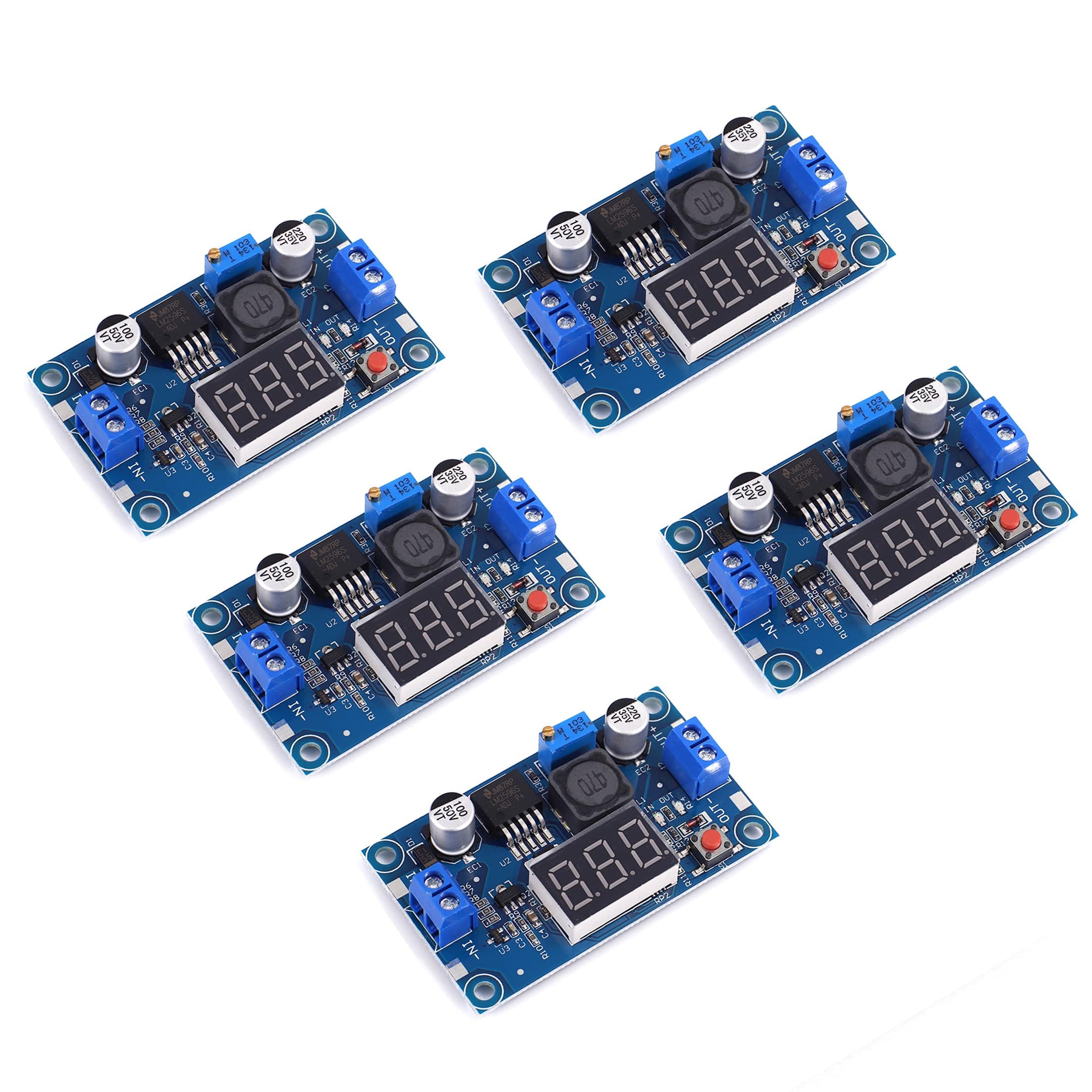 Mua Teyleten Robot LM2596S LM2596 with LED Display Voltmeter Buck Converter DC-DC 4.0-40V to 1. ...