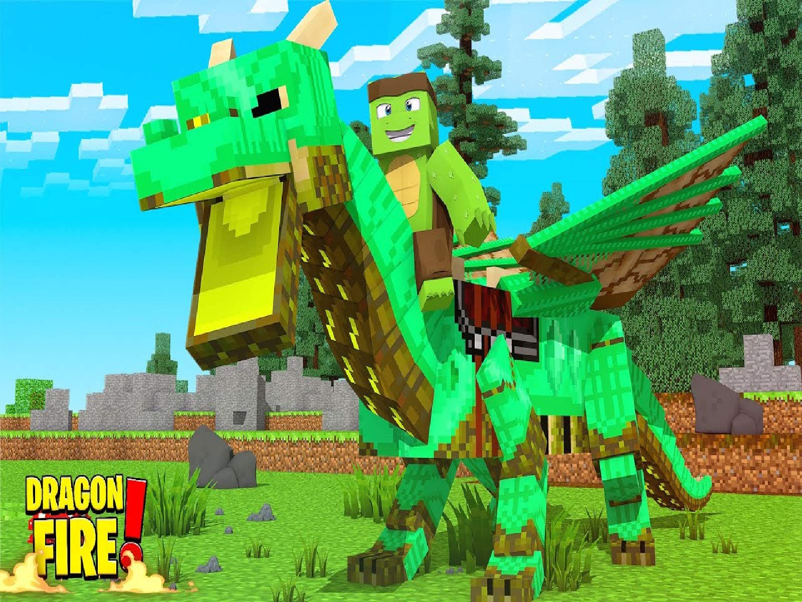 Watch Clip: Tiny Turtle Minecraft Dragons | Prime Video