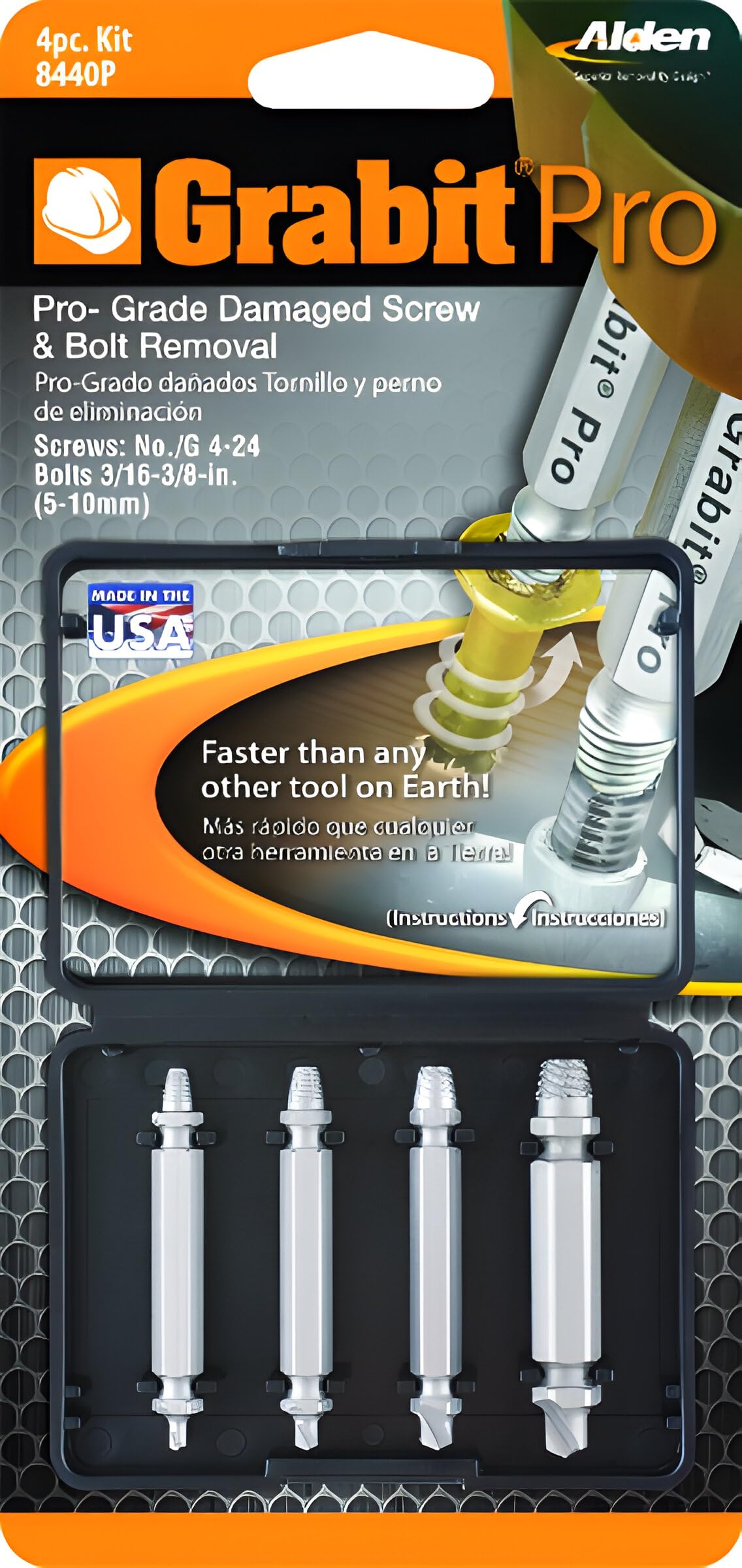 Mua 8440P Grabit Pro Broken Bolt and Damaged Screw Extractor 4 Piece ...