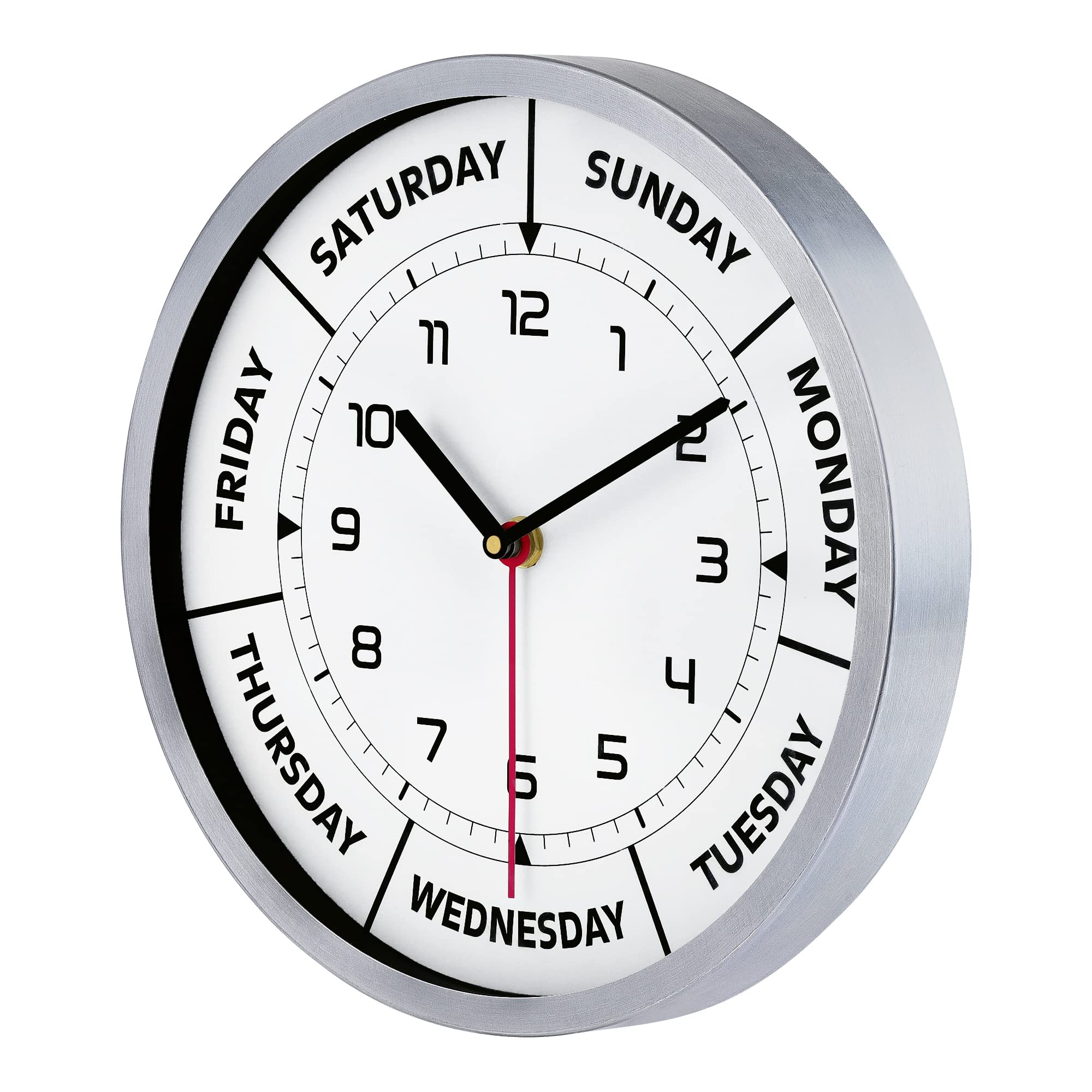 Mua Lafocuse Silent Metal Day Clocks for Seniors, Retirement Clock Day ...