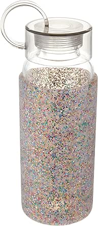 Amazon.com: Kate Spade New York Glass Water Bottle, Multi Glitter ...