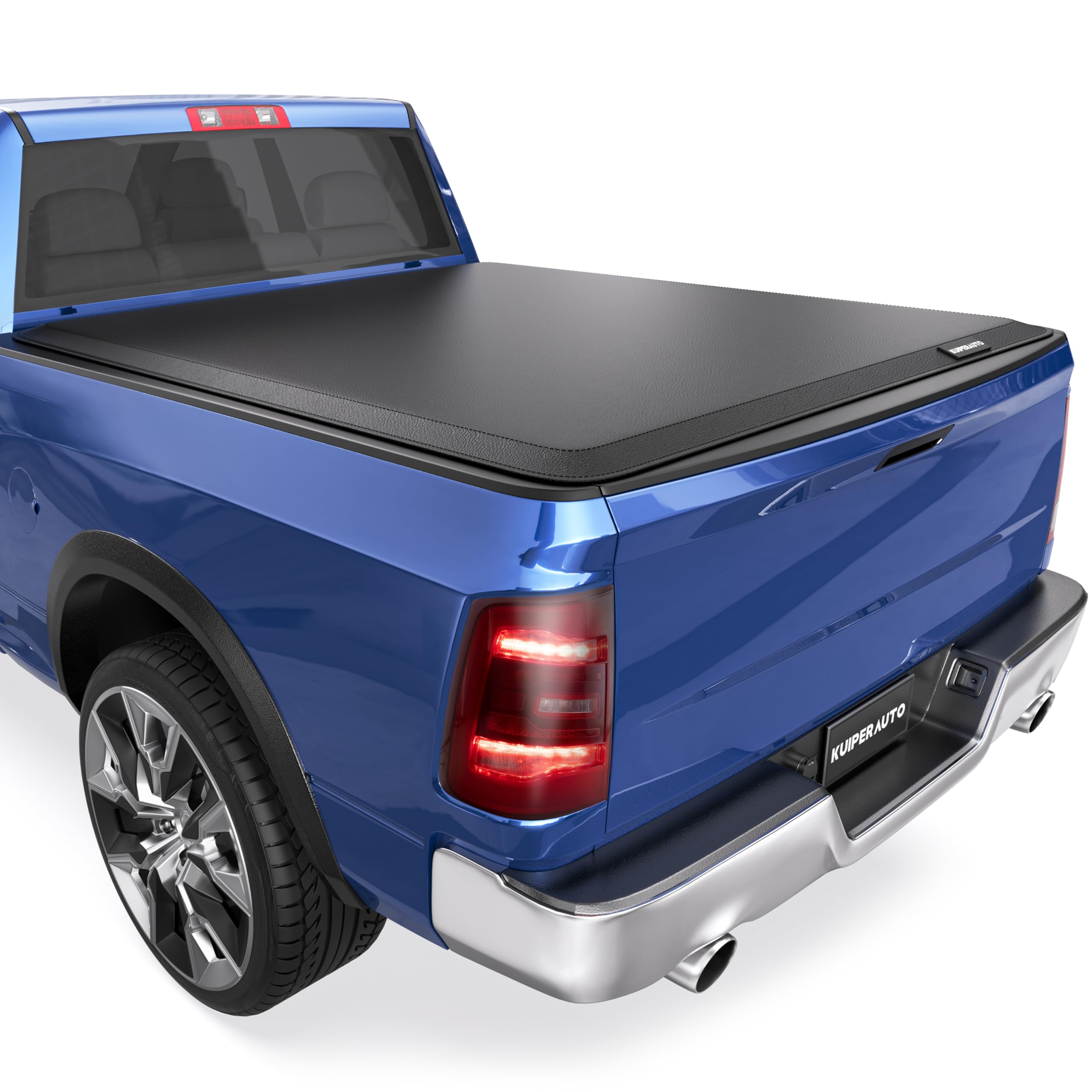 KUIPERAUTO Roll-Up Soft Vinyl Truck Bed Tonneau Cover Fleetside ...