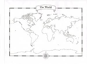 Amazon.com : Blank World Map Pad : Wall Maps : Office Products