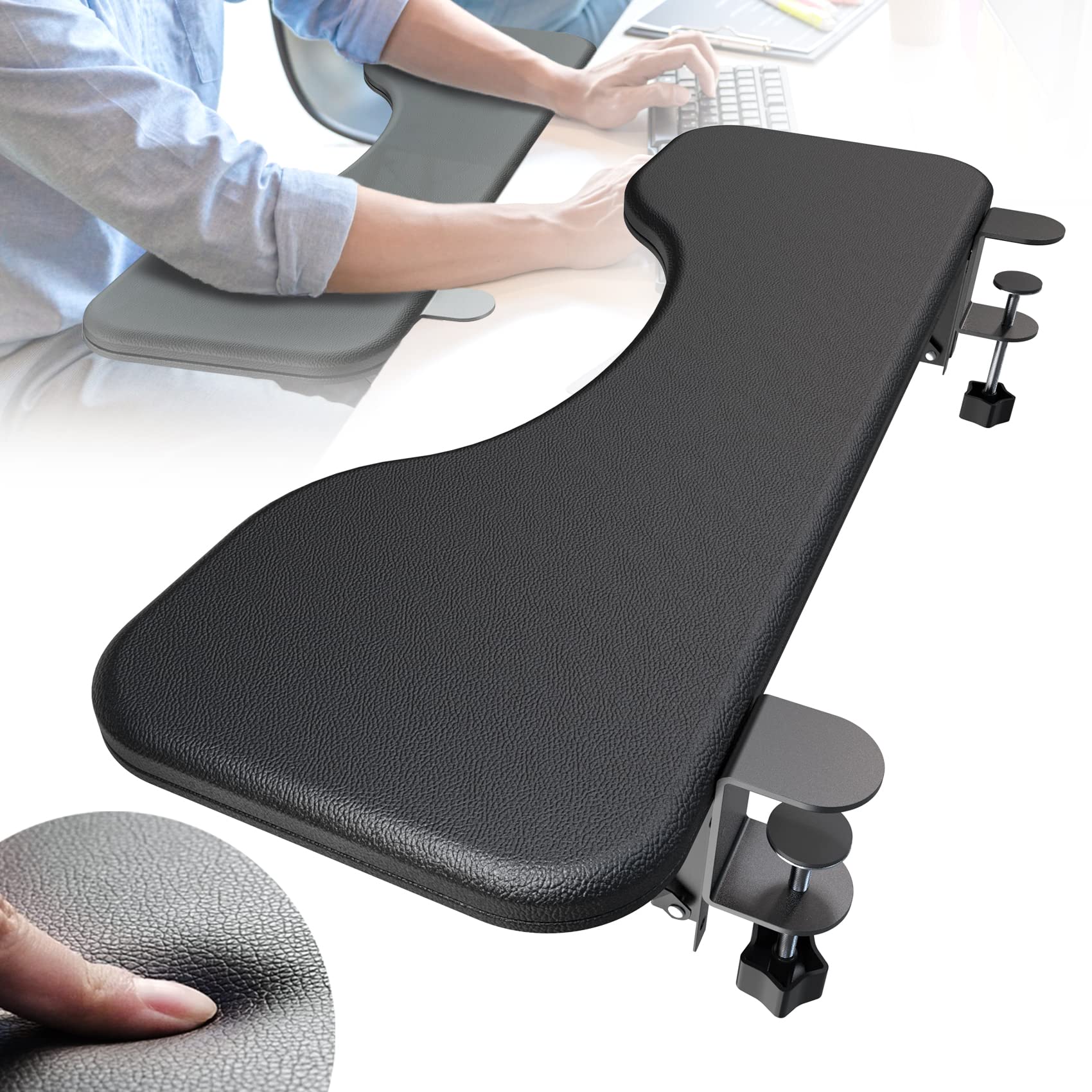 NODOCA Arm Rest for Desk, Ergonomics Wrist Rest, Desk Extender, Soft ...