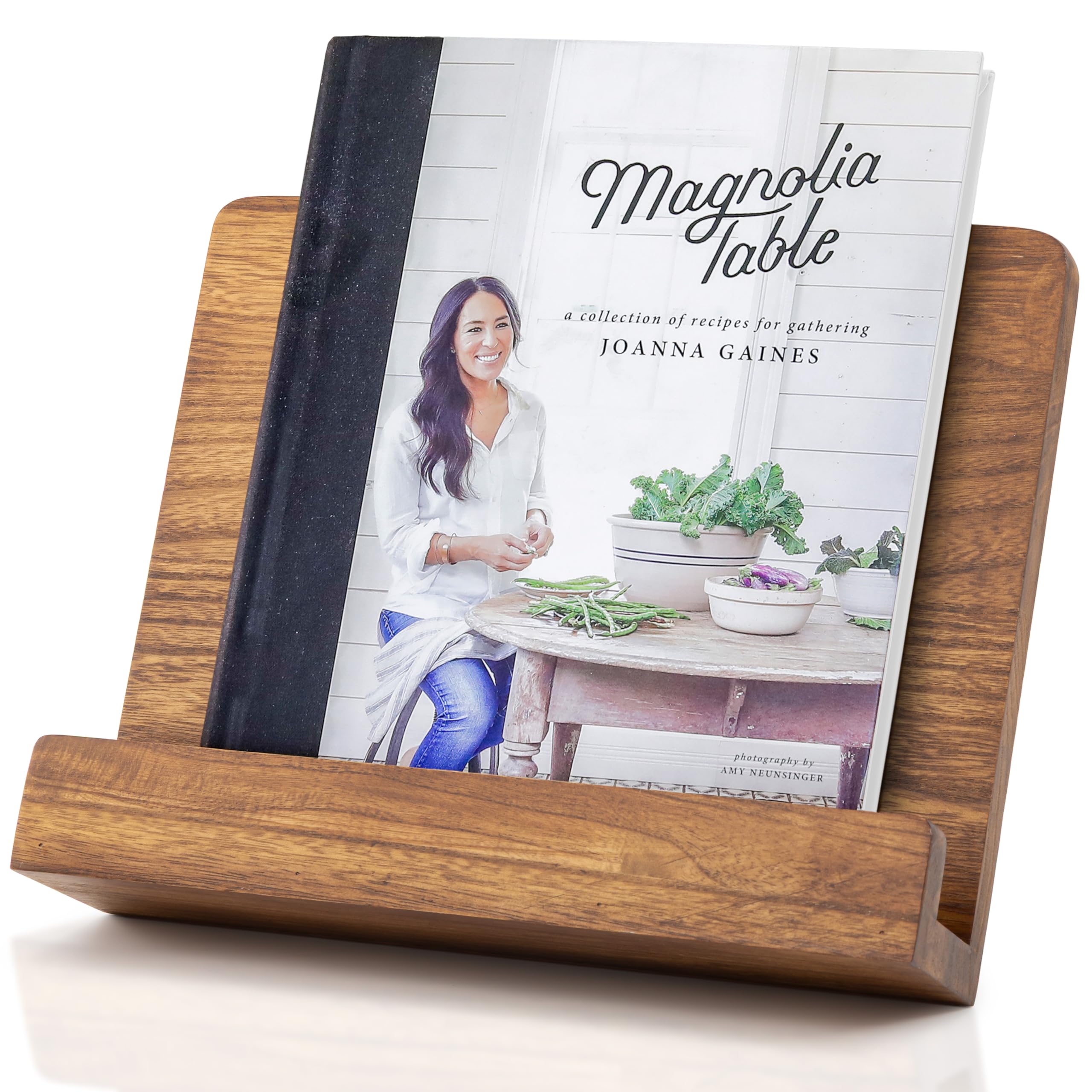 Beautiful Cookbook Stand for Your Kitchen Counter - Solid Wood Stand ...