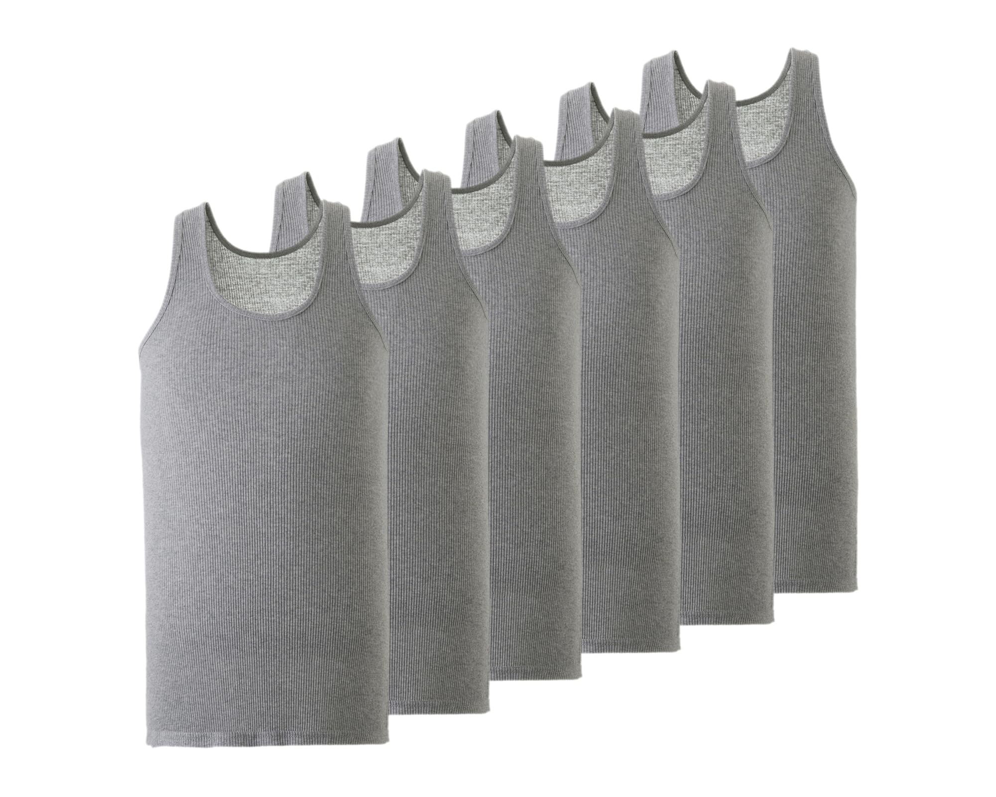 Mody Men's Undershirt Ribbed Tank Top, Crew Neck Cotton Mens Tank Tops ...