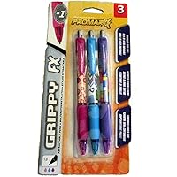 Amazon.com : Promarx Grippy FX Ballpoint Retractable Pens With Fashion ...