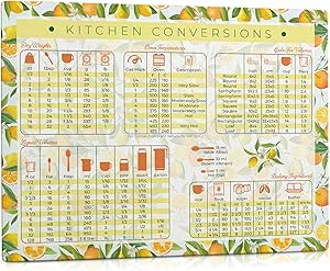 Amazon.com: Kitchen Conversion Chart Magnet, Extra Large 11 x 8.5 ...