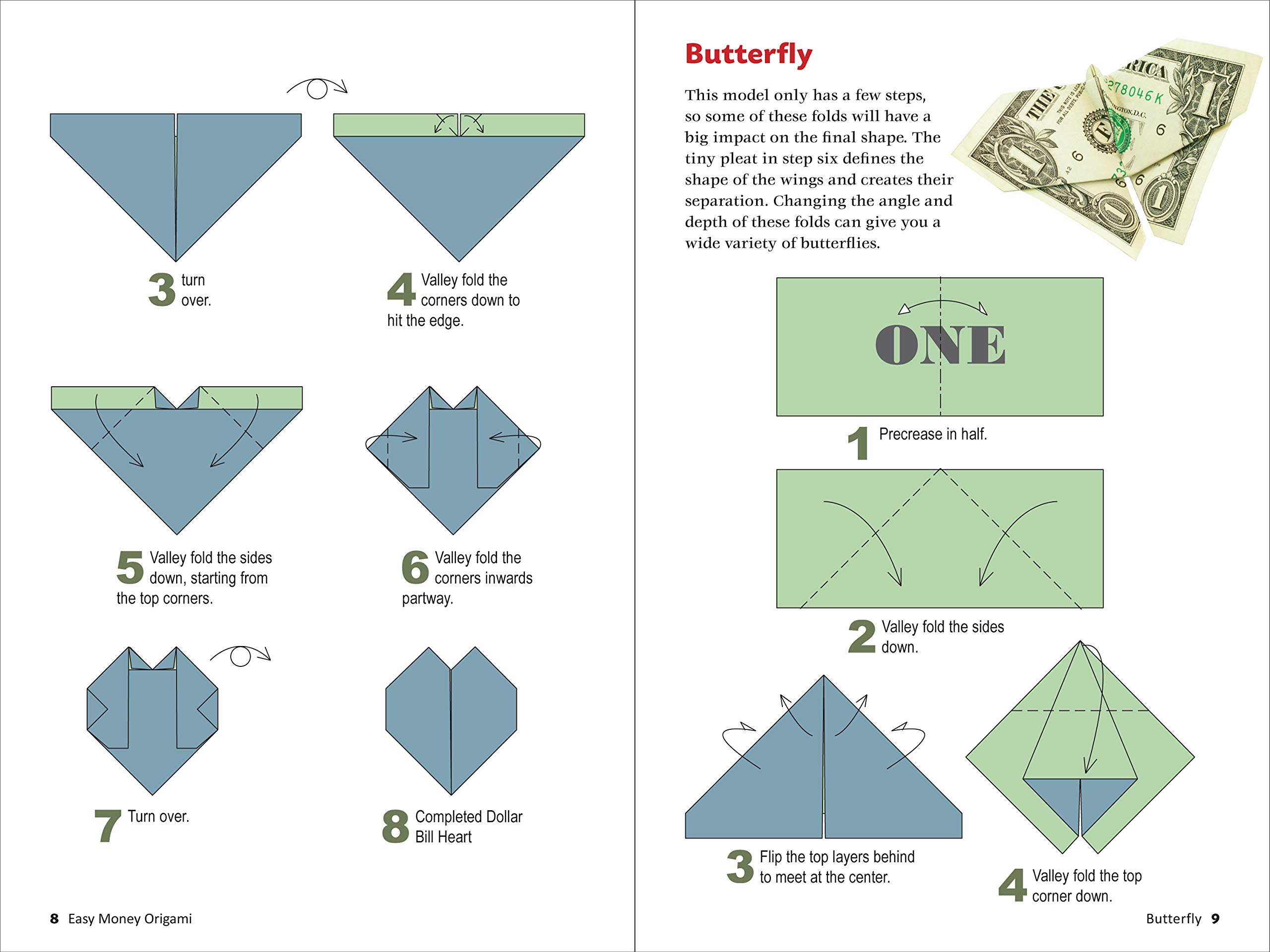 Step By Step Dollar Bill Origami Heart Jadwal Bus
