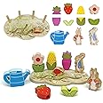 Amazon.com: KIDS PREFERRED Peter Rabbit Garden Wooden Montessori ...