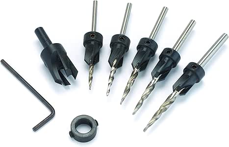W.L. Fuller 10390006C No. 6 Countersink / Taper Drill Bit Set for #5 to ...