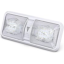 10 Rv Led 12v Fixture Double Dome Pancake Light 3200k Warm White Camper