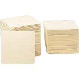 Amazon.com: BAR DUDES Cardboard Coasters 100 Pack 4"x4" Square - White ...