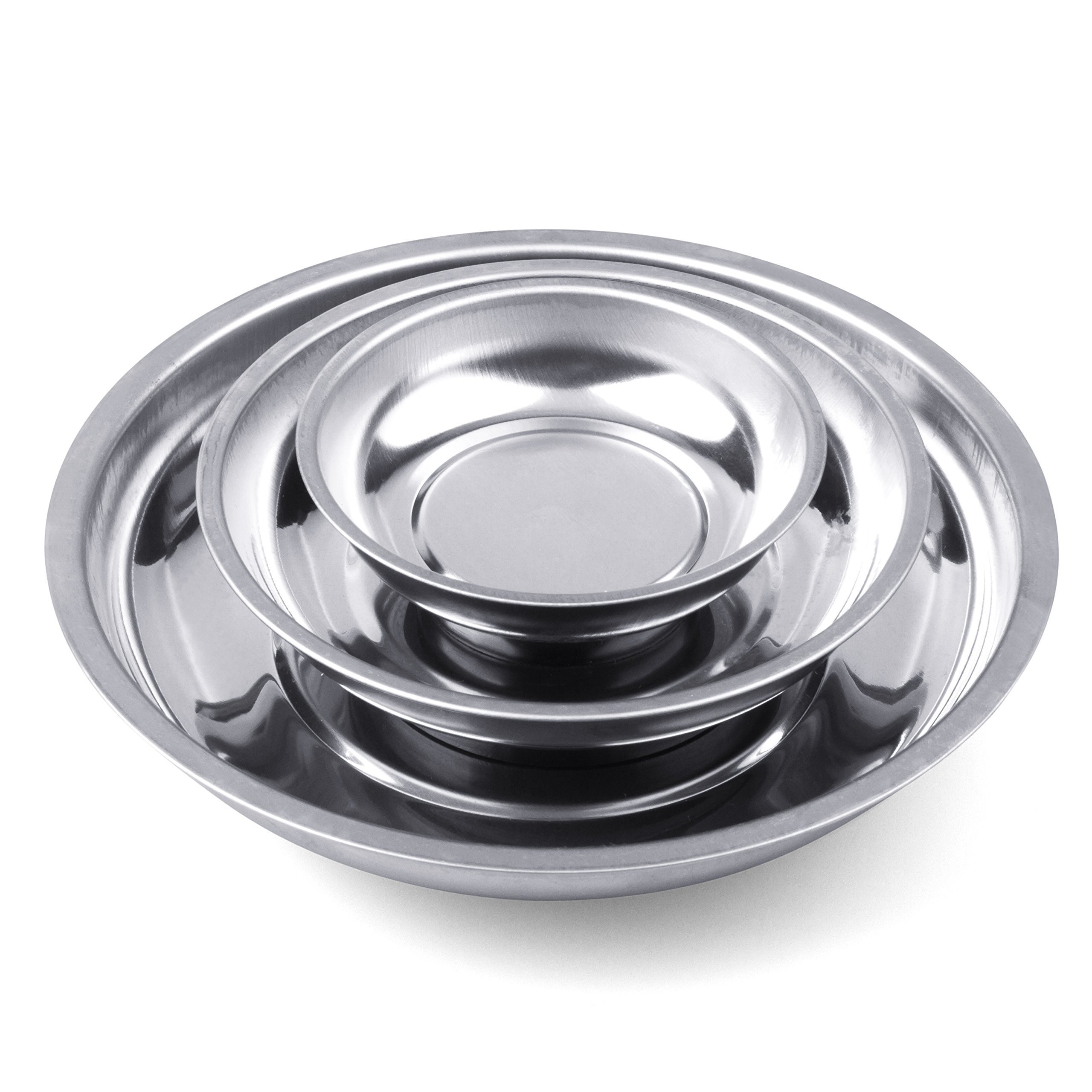 HORUSDY Magnetic Tray | 3-Piece | Round Magnetic Parts Tray | 3 Inch 4 ...