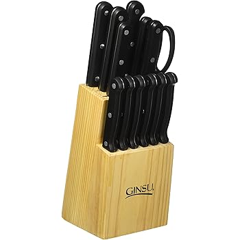Amazon.com: Ginsu 4814 14-Piece Bakelite Knife Set with Block, Black ...