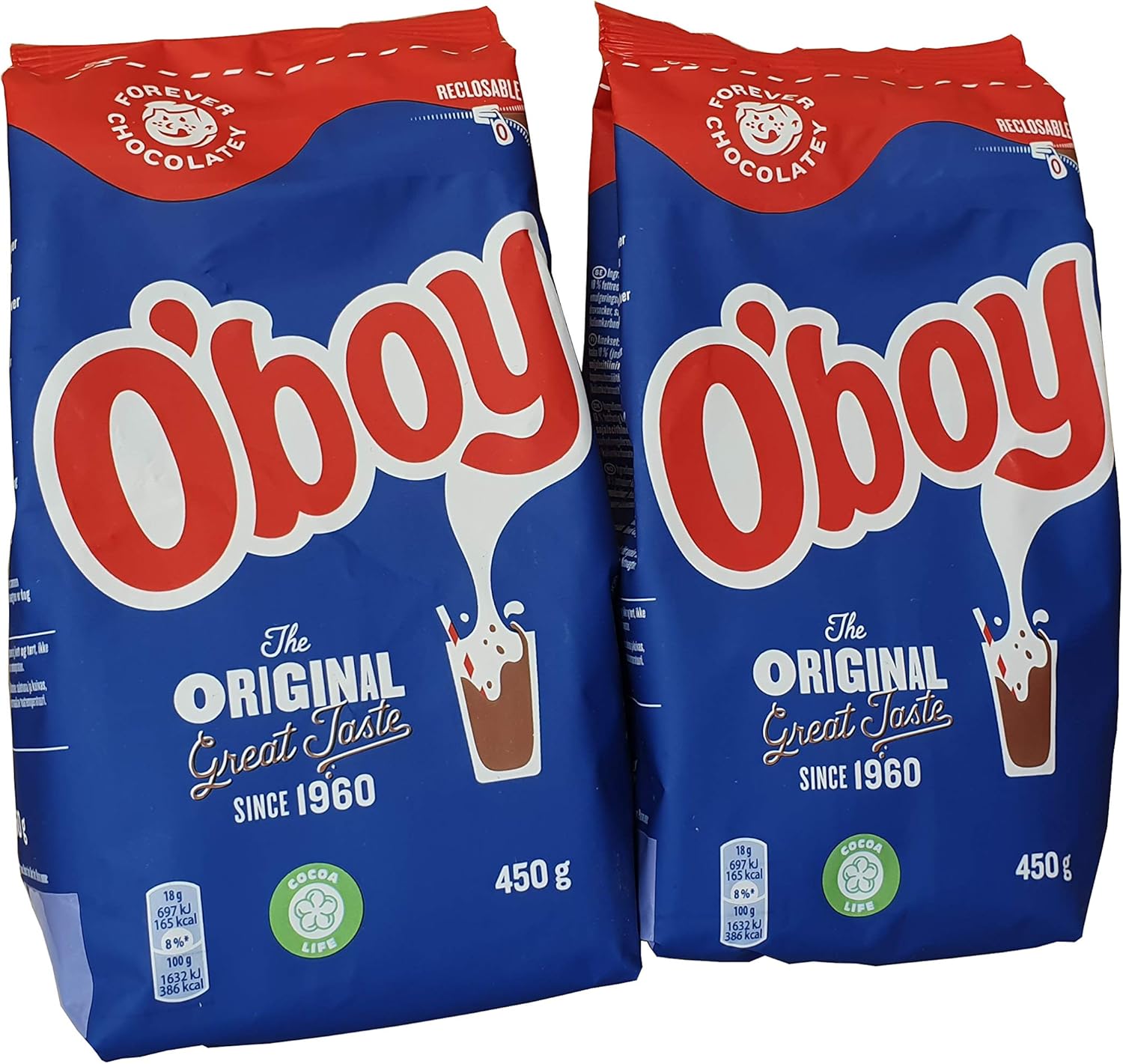 Oboy Hot Chocolate Drink Refill Bags (2 x 450grams): Amazon.co.uk: Grocery