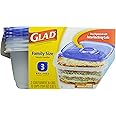 Amazon.com: Glad Food Storage Containers - Family Sized Container - 104 ...