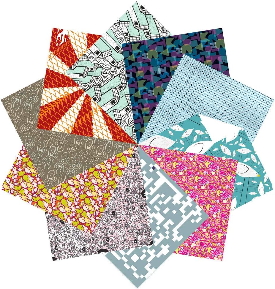 Origami Paper Gift Set | 100 Sheets, 15cm Square | Designer Patterns ...