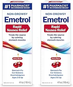 Amazon.com: Emetrol Nausea & Upset Stomach Relief Liquid Medication ...