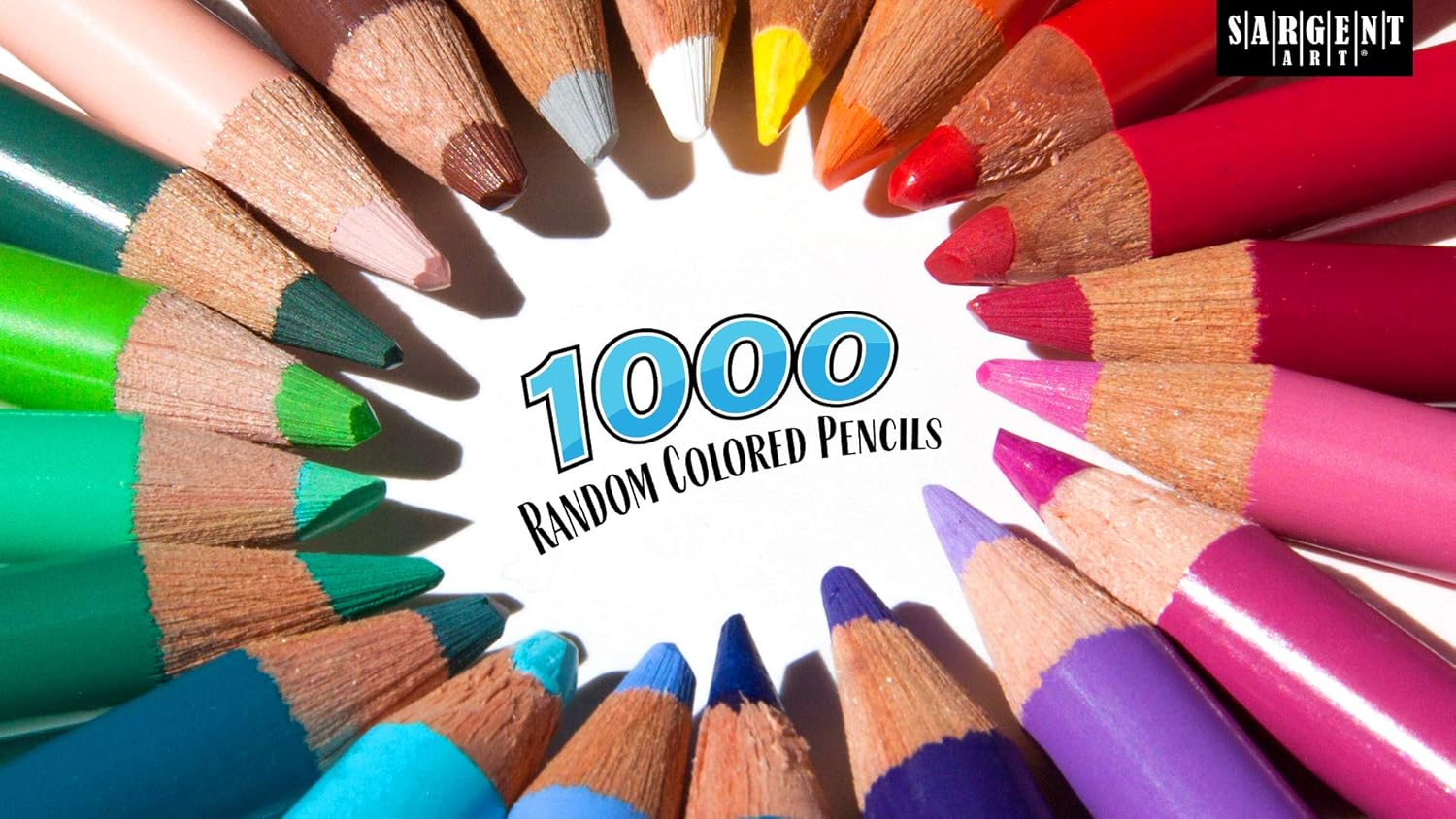 Amazon.com: Sargent Art 1000 Random Colored Pencils, Assorted
