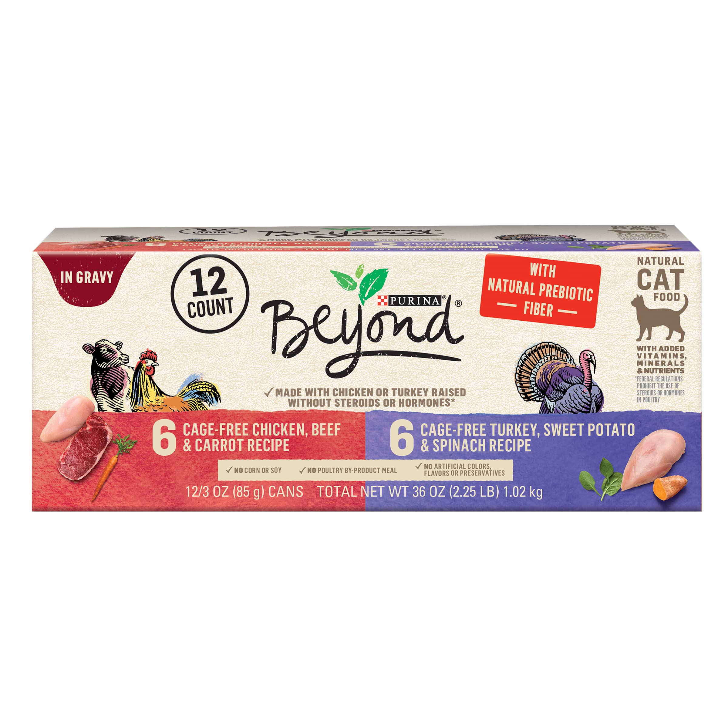 Purina Beyond Chicken, Beef and Carrot and Turkey, Sweet Potato and ...