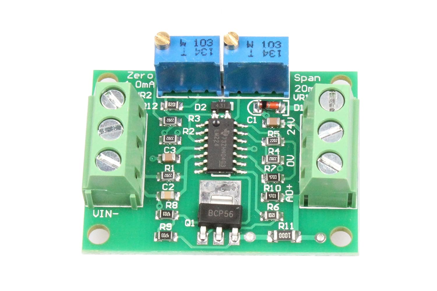 0-15V to 0-20mA NOYITO Voltage to Current Module 0-2.5V 3.3V 5V 10V 15V ...