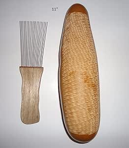 Amazon.com: Puerto Rican Guiro & Scraper / Guiro Puertorriqueno y ...
