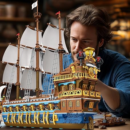 Mua Reobrix Royal Pirate Ship Building Set for Adults, 2858-Piece Large ...