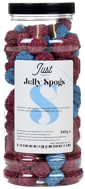 Old Fashioned Jelly Spogs Gift Jar from the A-Z Retro Sweet Shop ...