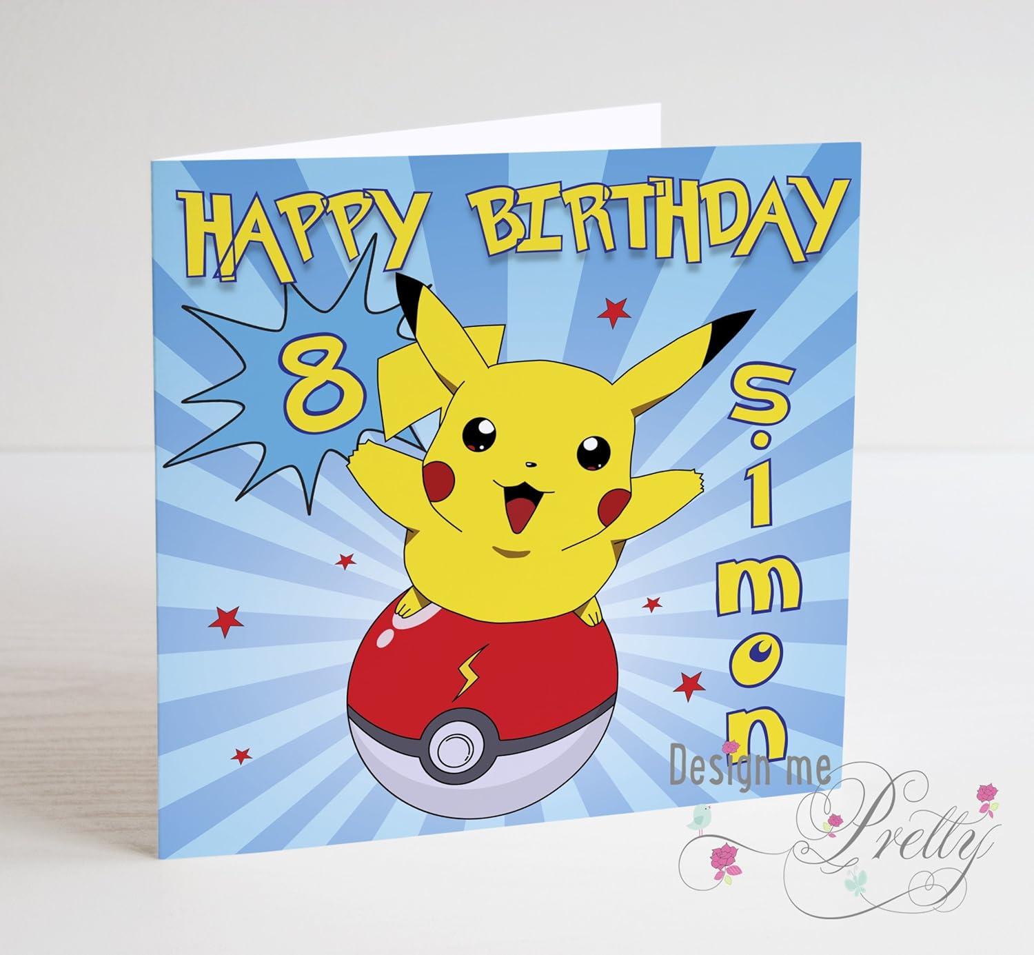 Pokemon Inspired Birthday Card Amazon co uk Handmade Pokemon Inspired Birthday Card Amazon co uk Handmade