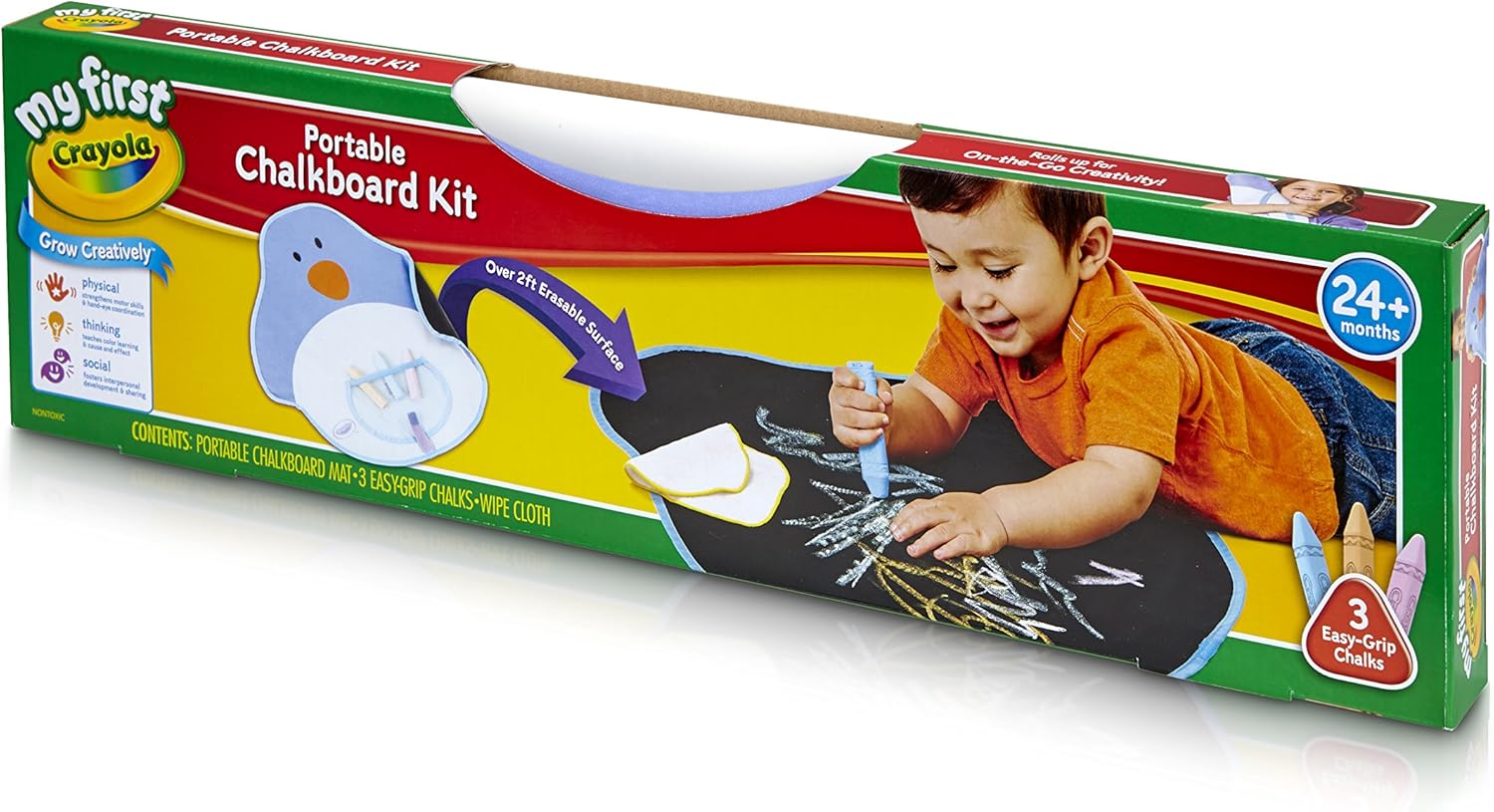 CRAYOLA My First Portable Chalkboard Kit: Art Supplies For Kids: Amazon ...