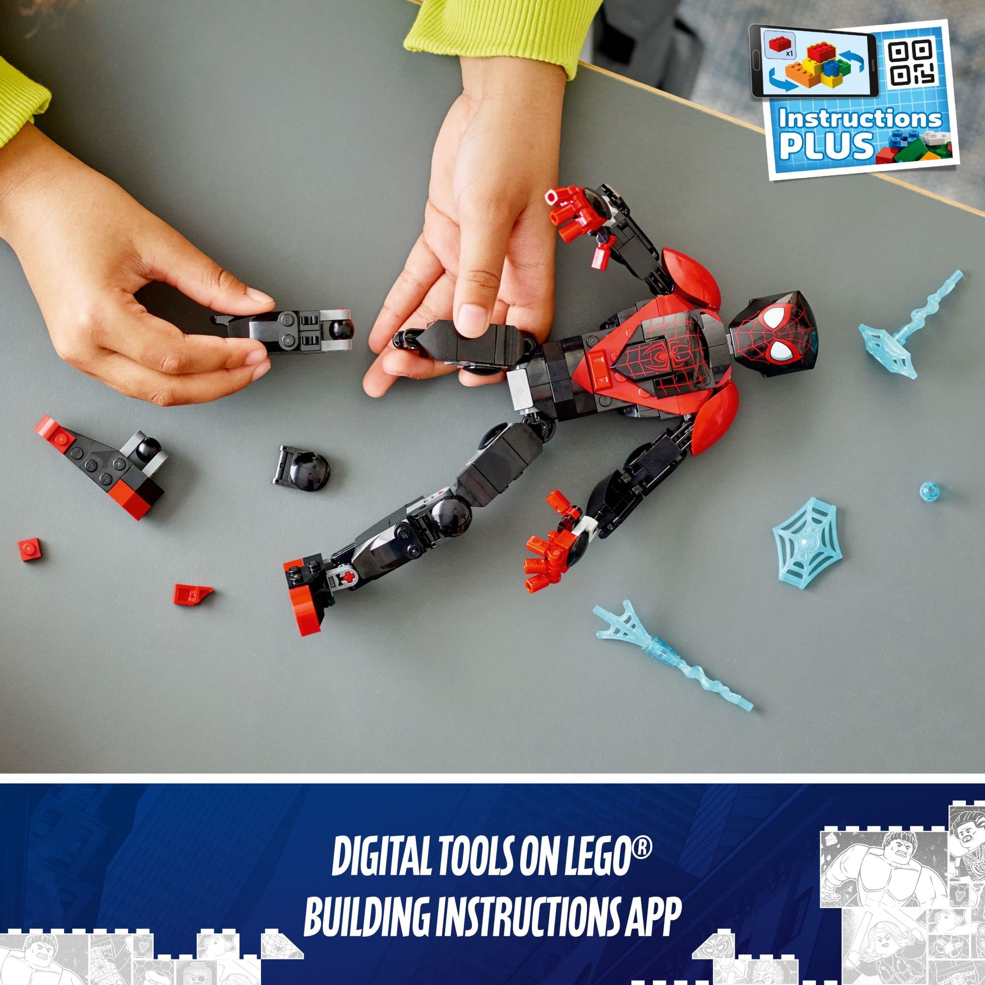 Mua LEGO Marvel Miles Morales Figure Set, 76225 Fully Articulated ...