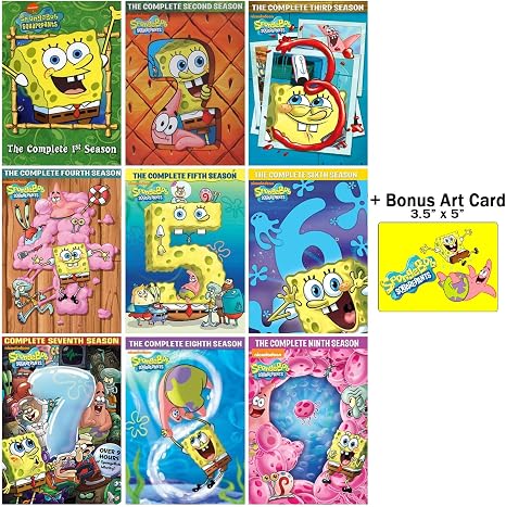 SpongeBob SquarePants: Complete Seasons 1-9 DVD Collection + Bonus Art ...