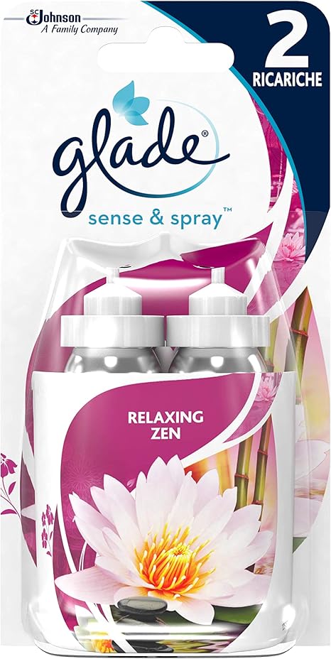 Glade Sense & Spray Dual Charge – Relaxing Zen Fragrance, 2x2 Refills ...