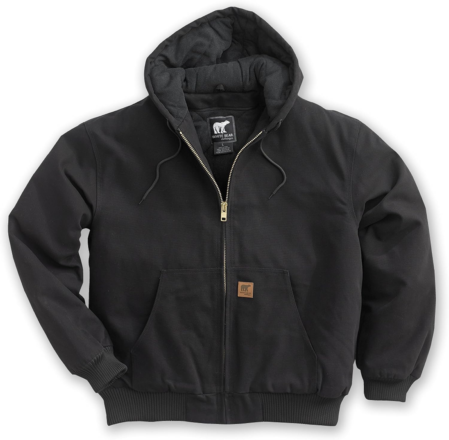 White Bear Clothing Co. Cotton Duck Hooded Jacket Style 4440, 16 Sizes ...