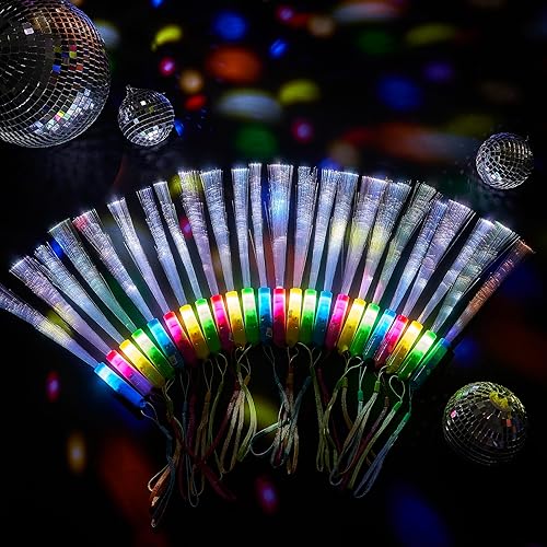 Battery Operated Fiber Optic Lights Chivao 130 Pcs LED Fiber Optic