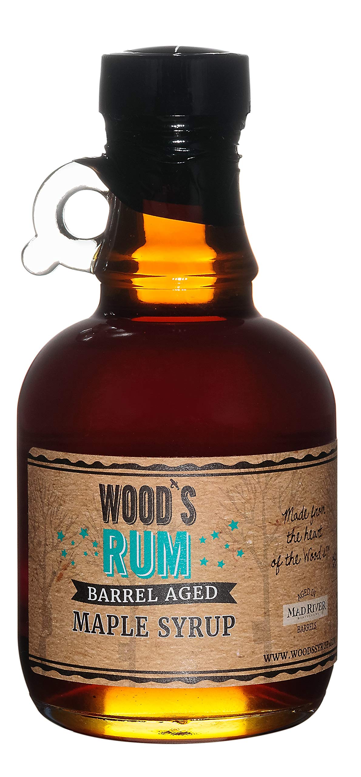 Amazon.com : WOODS VERMONT Bourbon Barrel Aged Maple Syrup, 8.45 OZ ...