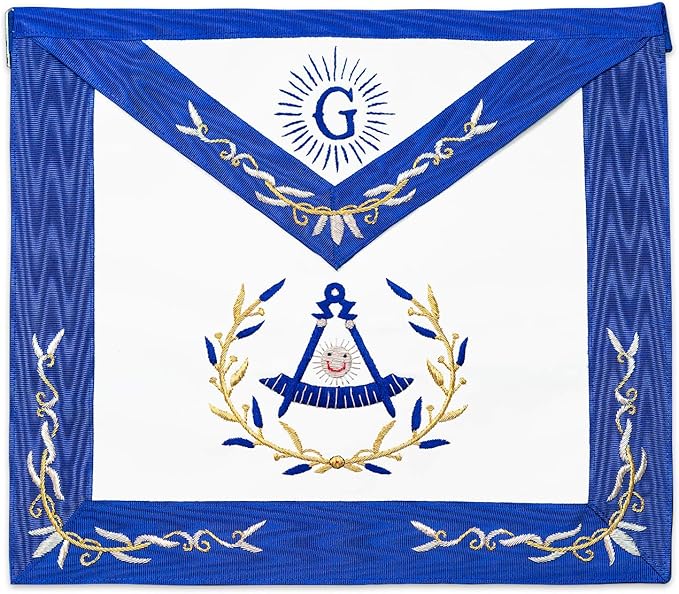 Amazon.com: Wreathed Past Master Embroidered Border Masonic Apron ...