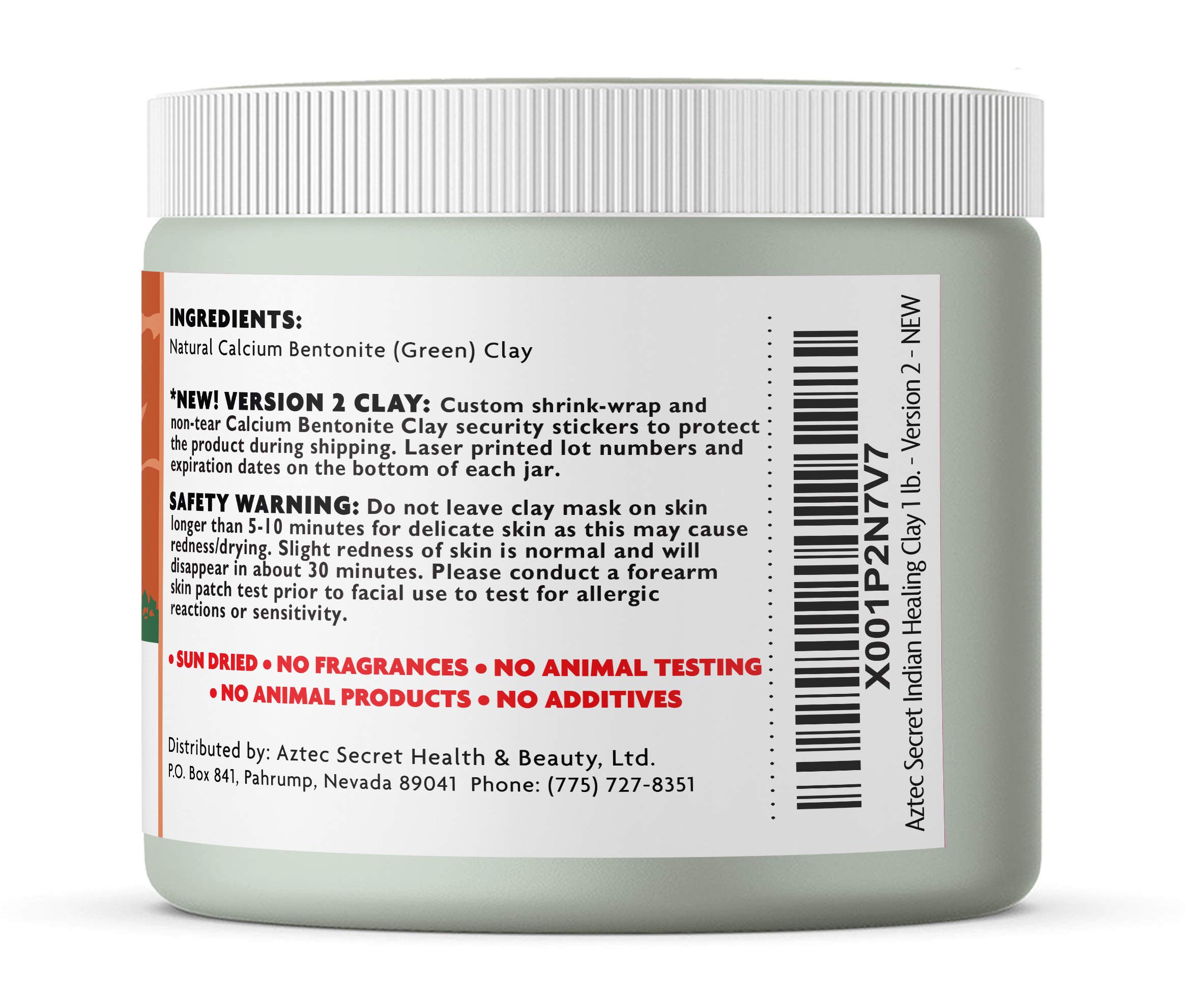 Aztec Secret– Indian Healing Clay 1 lb – Deep Pore Cleansing Facial ...