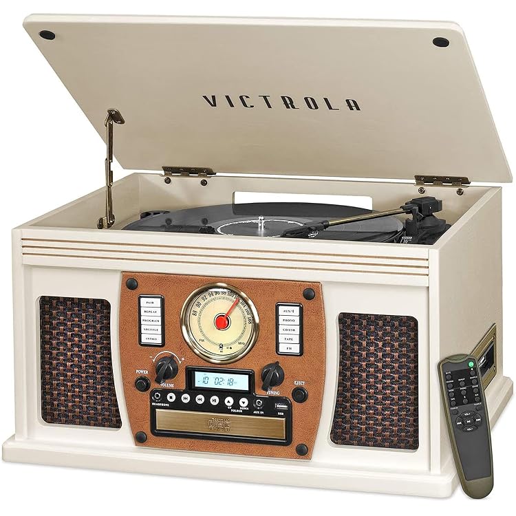選択 Electrohome Kingston 7-in-1 Vintage Vinyl Record Player Stereo ...