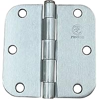 Penrod Interior Door Hinges, Satin Nickel, 3.5 Inch with 5/8 Inch ...
