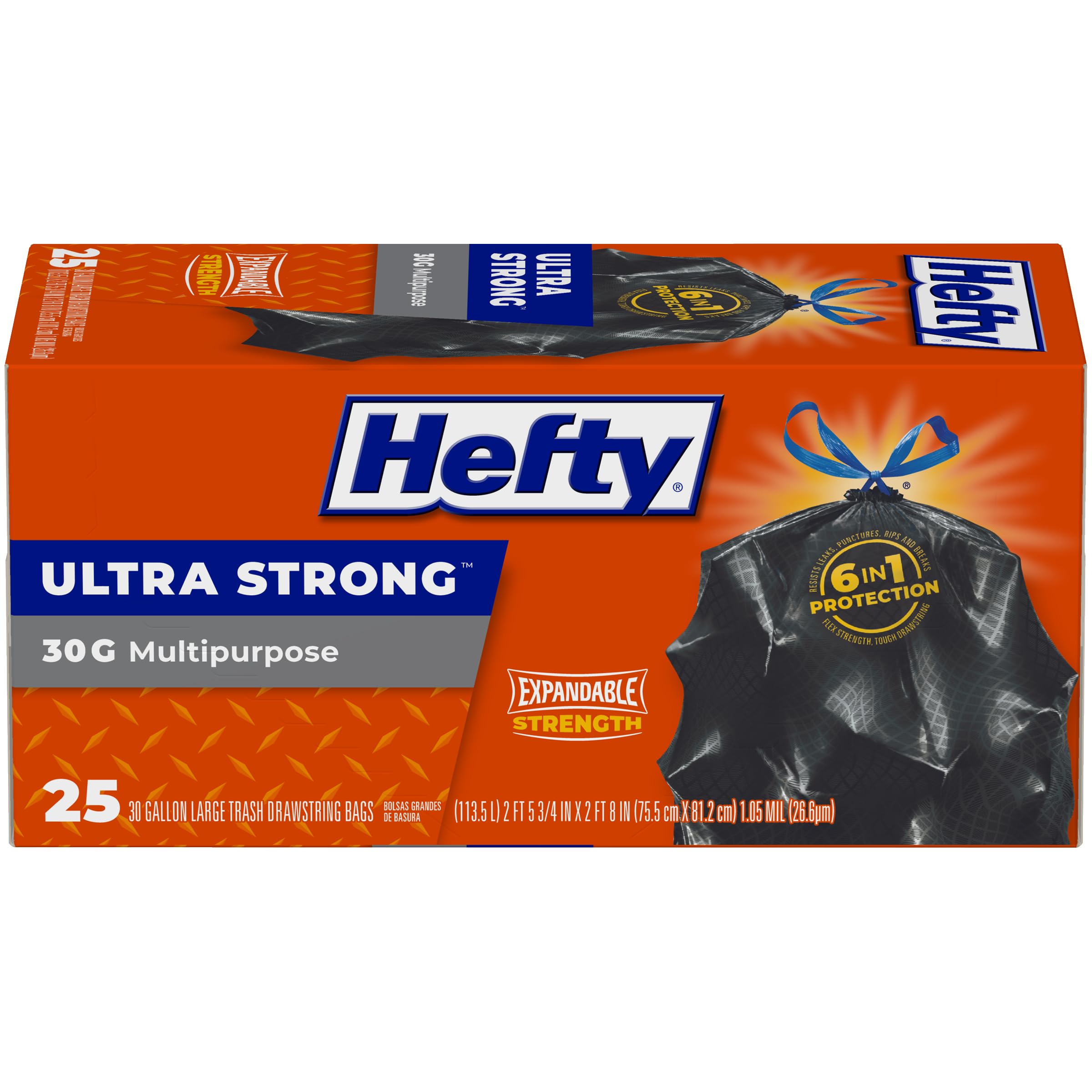 Mua Hefty Ultra Strong Multipurpose Large Trash Bags, Black, Unscented ...