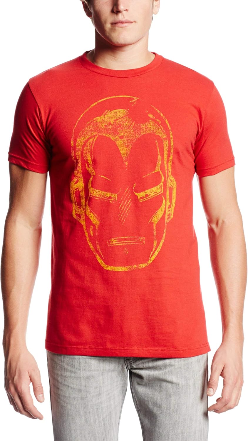 Amazon.com: Marvel Men's Ironman Face T-Shirt: Clothing