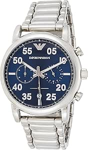 Amazon.com: Emporio Armani Men's Chronograph Quartz Watch with ...