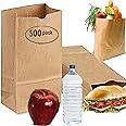 Amazon.com: 3 pound lunch bags 500 brown paper lunch bags 3 lb brown ...