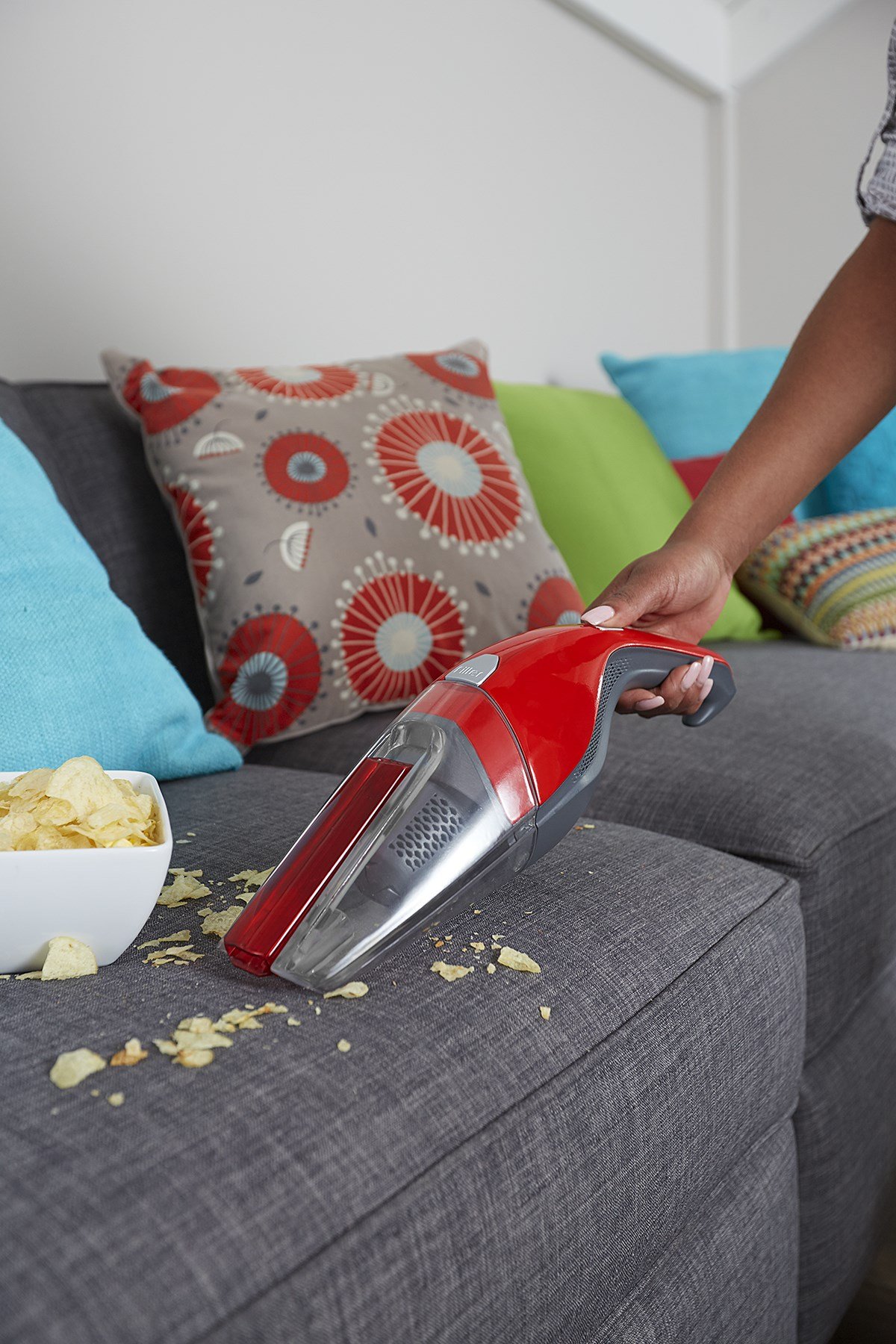 Dirt Devil Handheld Cleaner Quick Flip 8 Volt Lithium Cordless Red Hand ...