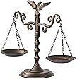 Amazon.com: Wenbery Libra Decor, Scales of Justice Desk Decor, Vintage ...