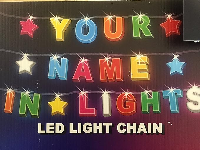 ANY NAME IN LIGHTS // LED Light Chain with any name available up to 16 ...