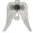 Amazon.com: Stratton Home Décor S11568 Angel Wings with Cross Wall ...