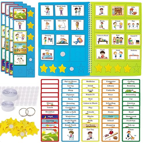beetoy Visual Schedule Cards for Kids with Autism, Home Chore Chart ...